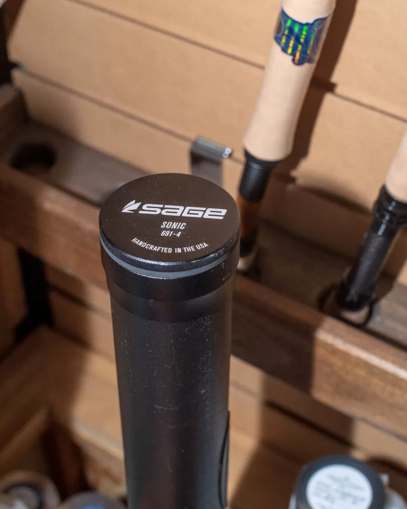 Sage fly gear available at Eco Lounge